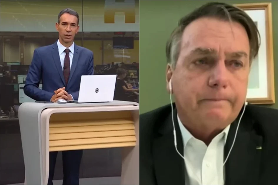 César Tralli interrompe o Jornal Hoje e dá notícia de última hora sobre ...