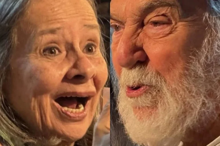 Lima Duarte faz rara aparição com a filha Débora Duarte aos 95 anos de ...